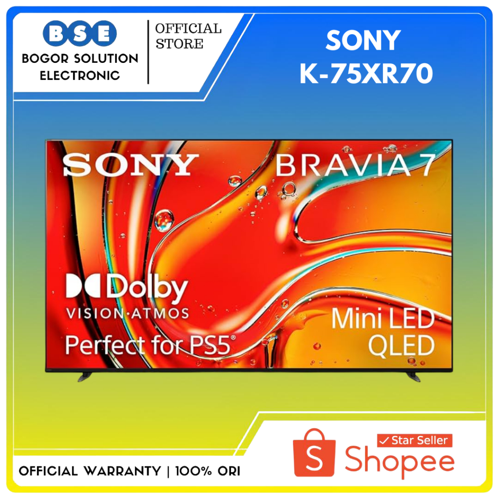 Jual SONY BRAVIA 7 XR K-75XR70 / XR70 4K UHD Mini LED Google TV 75 Inch ...
