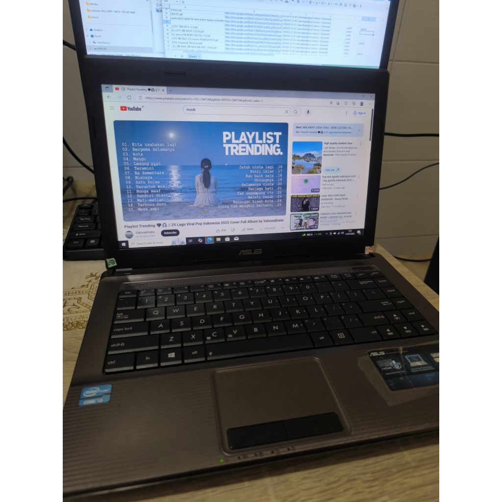 Jual Laptop Asus A44H Intel Core i3 Generasi 2 RAM 8GB SSD 512GB Layar ...