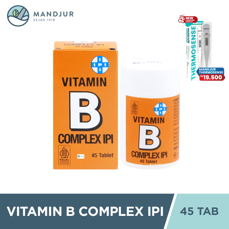 Jual IPI Vitamin B Complex 45 Tablet - Memelihara Kesehatan Tubuh ...
