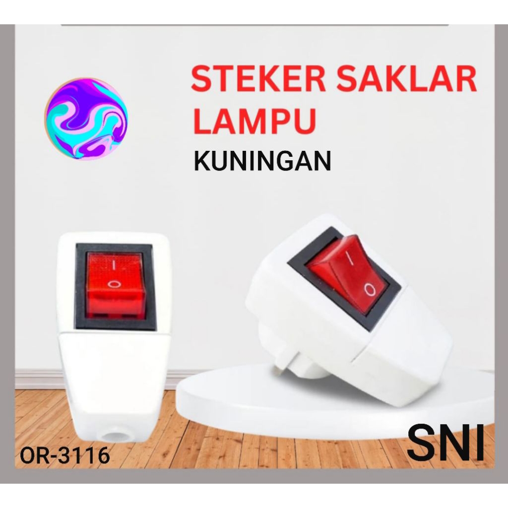 Jual Steker Arde Switch/Colokan Saklar ON/OFF Lampu SNI | Shopee Indonesia