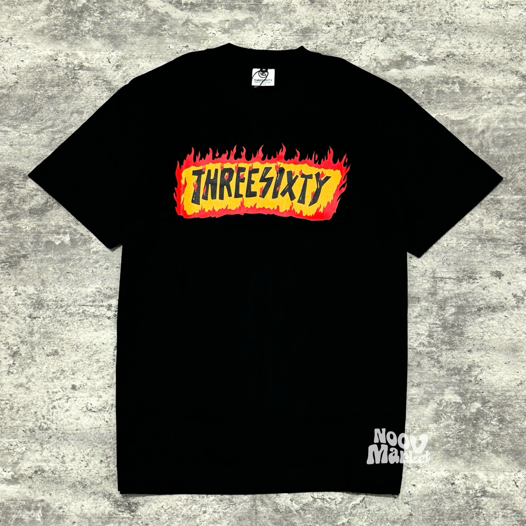Jual Threesixty - Fire Tshirt - Black | Official Merchandise | Shopee Indonesia