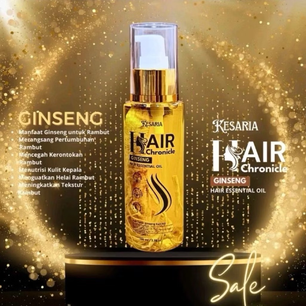 Jual KESARIA - Hair Chronical - Ginseng Hair Essence oil Hair Tonic ...