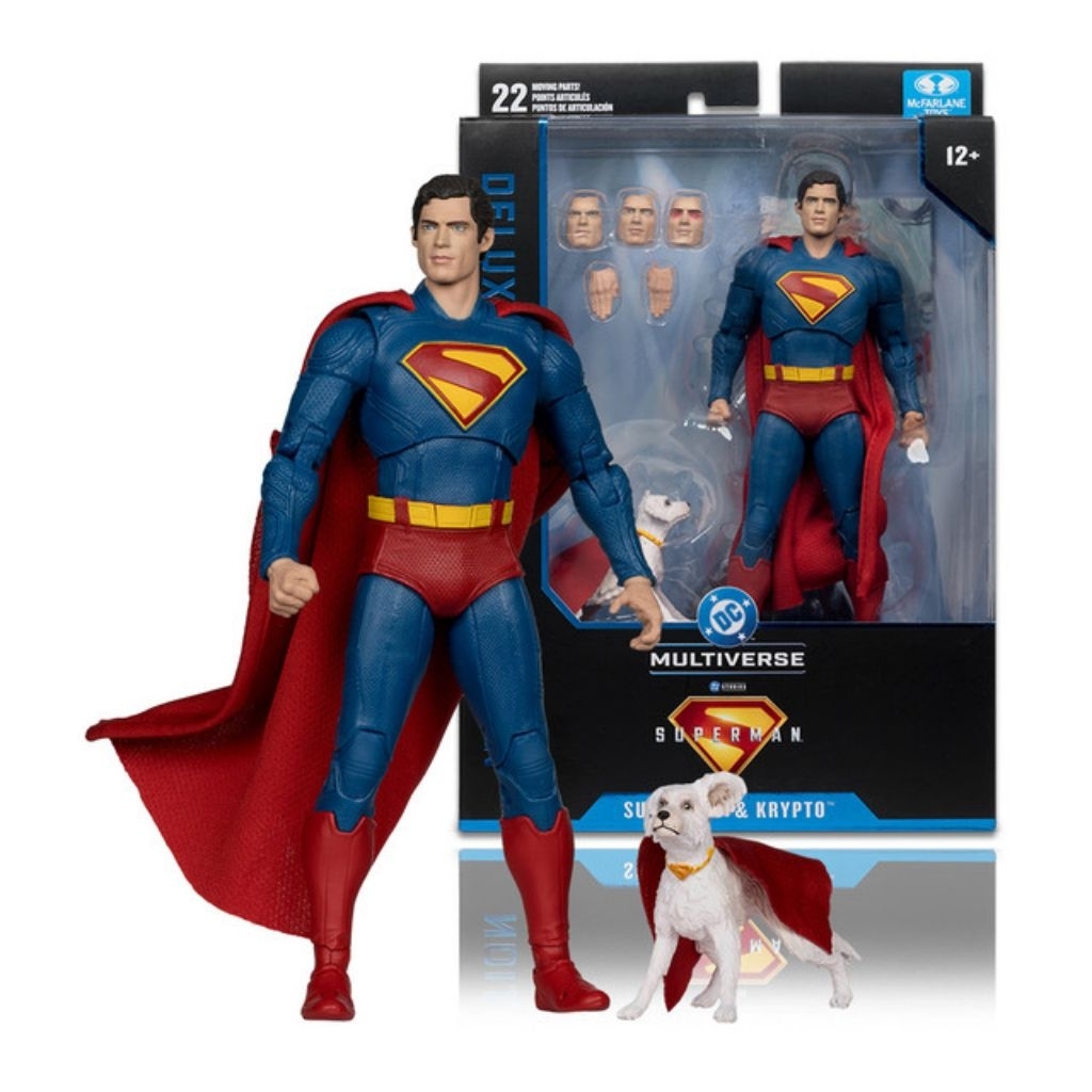 Jual McFarlane DC Multiverse Superman With Krypto Dog Deluxe Theatrical ...