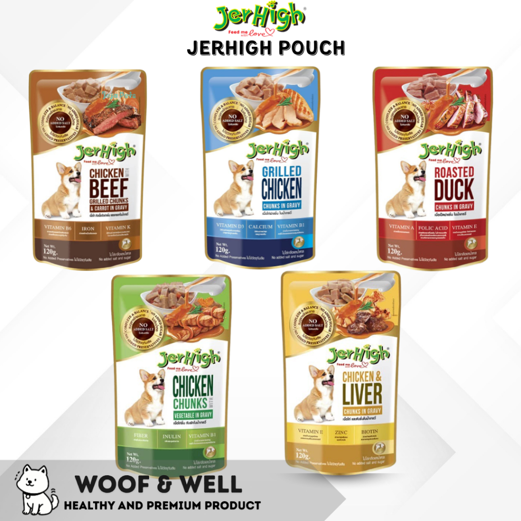 Jual JERHIGH Pouch 100gr Makanan dan Snack Anjing | Shopee Indonesia