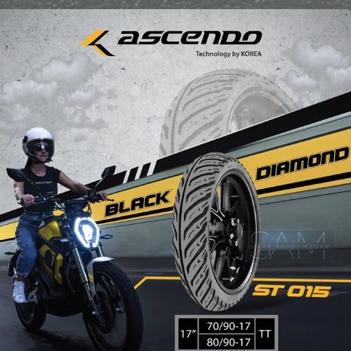 Jual Ban Motor Ascendo Tubtep / Tubetype Black Diamond St015 Ring 17 ...