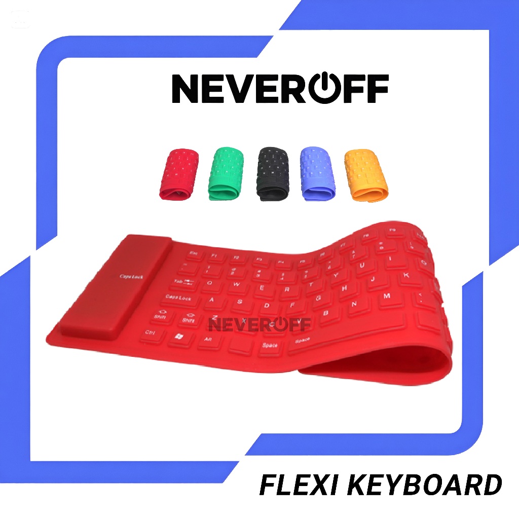 Jual Keyboard Fleksibel USB - Flexible Keyboard USB | Shopee Indonesia