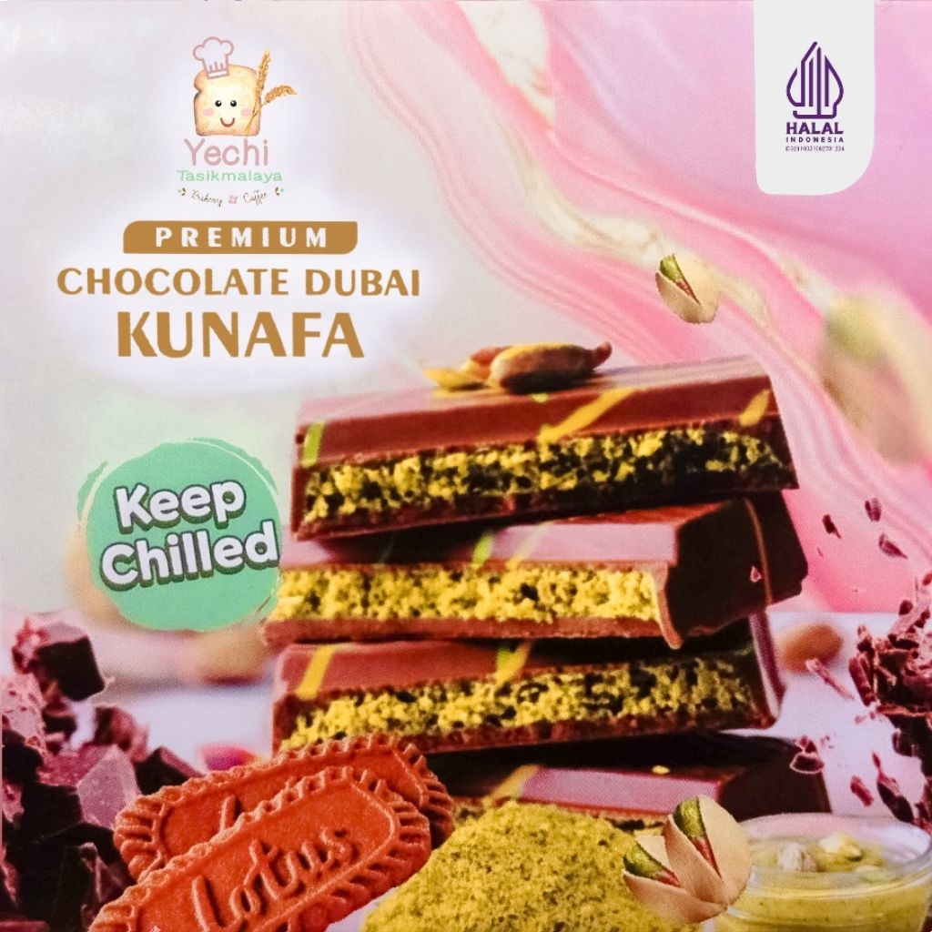 Jual Mini dubai chocolate pistachio kunafa - yechi bakery dubai ...
