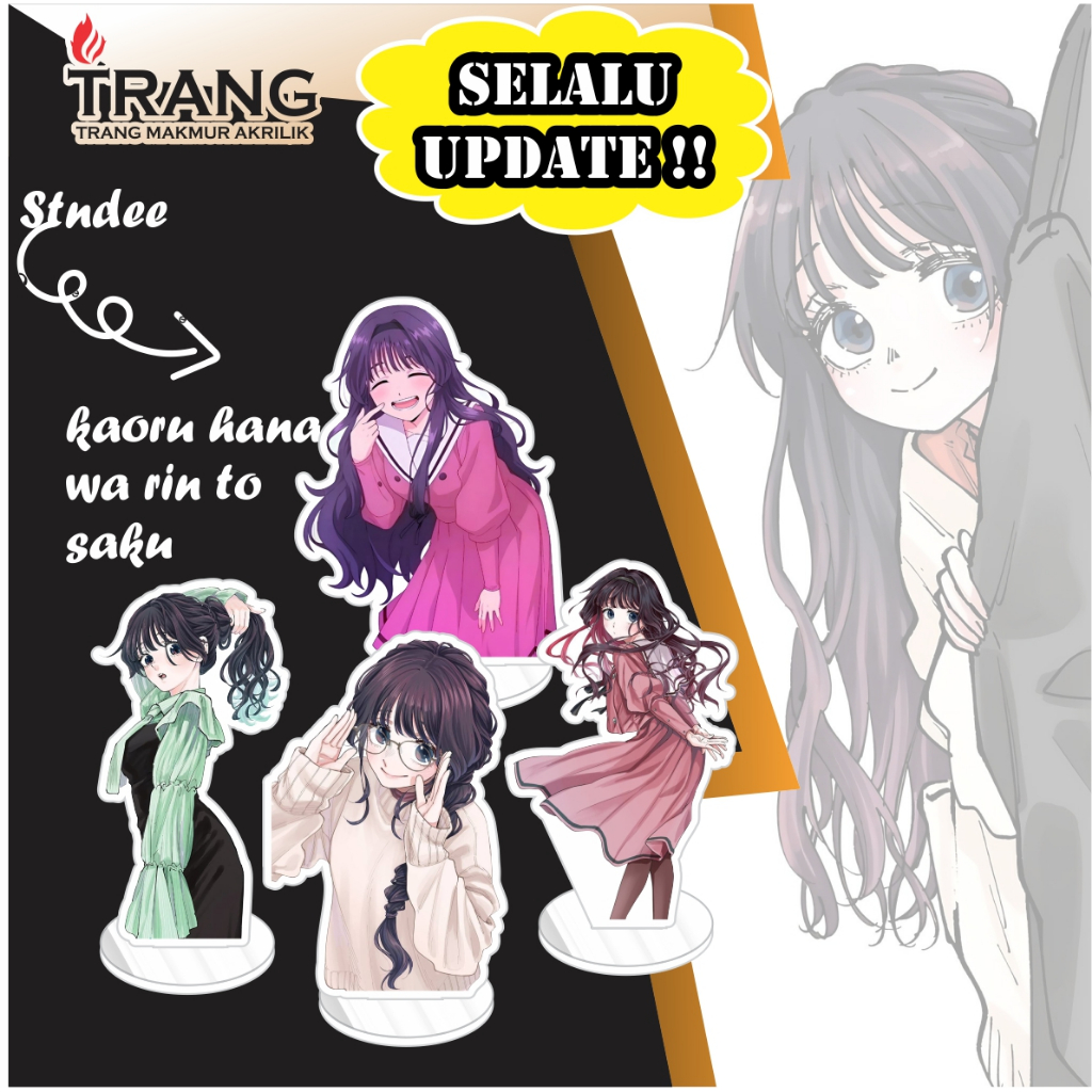 Jual Standee Figure Akrilik kaoru hana wa rin to saku / Standing Action ...