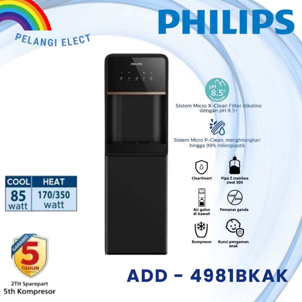Jual Philips Dispenser Air Berdiri Standing Water Dispenser ADD4981BKAK ...
