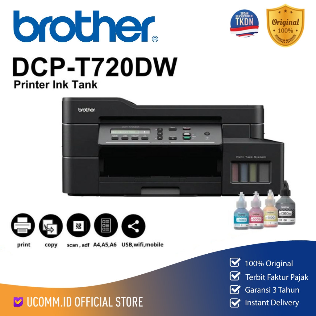Jual BROTHER Printer DCP-T720DW DCP T720DW Inkjet Wireless Print Multi-function ADF Duplex ...