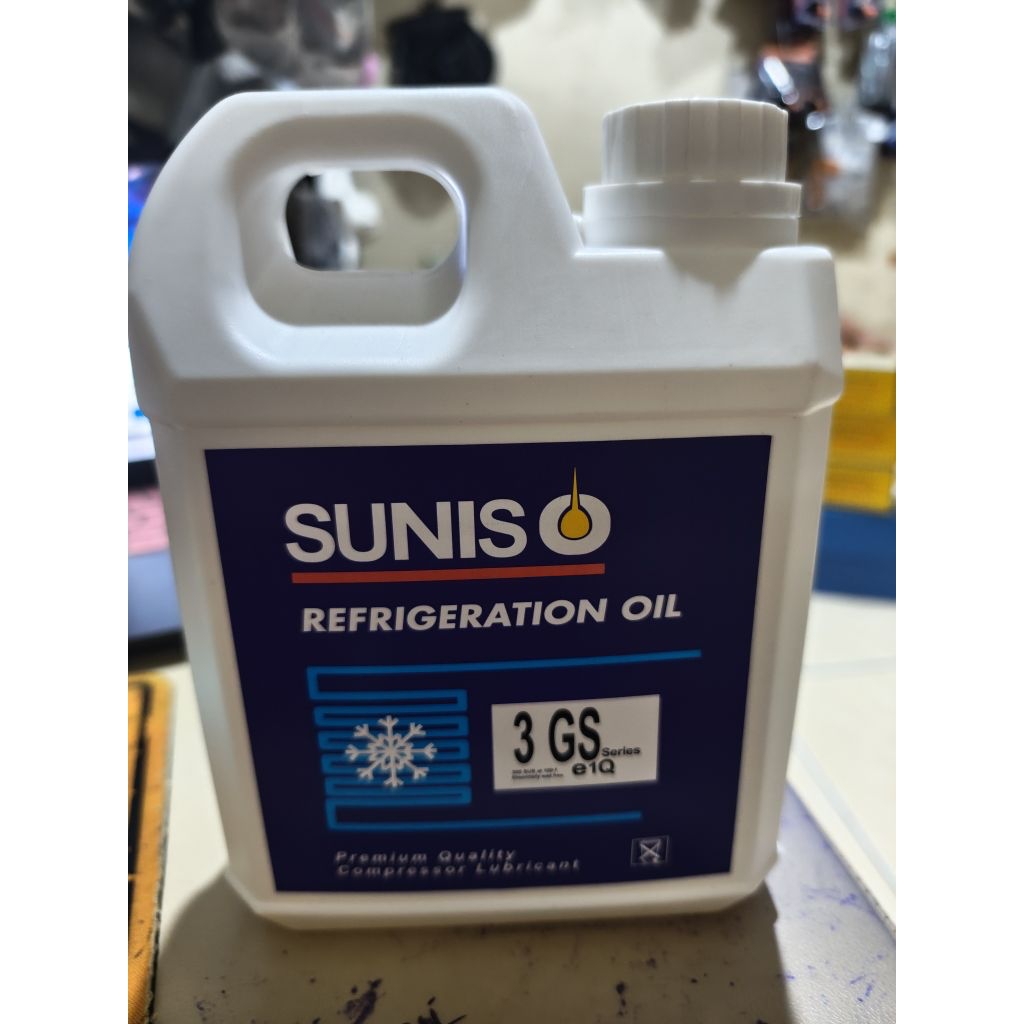 Jual Oli Suniso 4GS / 3GS Original isi 1 Liter Oli Galon Oli Kompresor ...