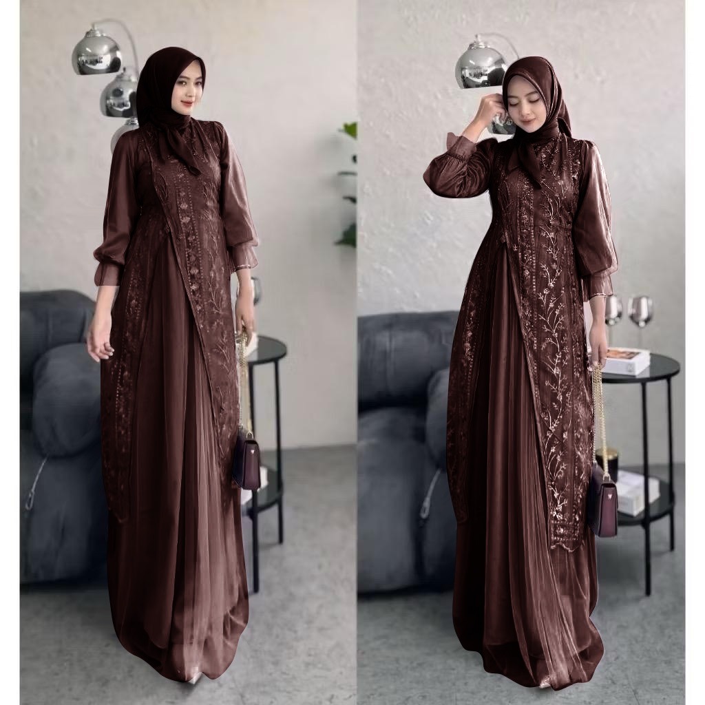 Jual MAXI KIYARA (M-XXL, 3-13THN) GAMIS MUSLIM GAMIS LEBARAN GAMIS ...