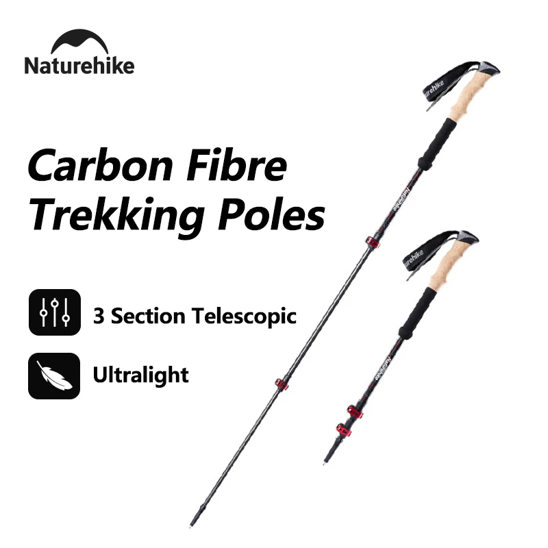 Jual Trekking Pole Naturehike Carbon NH20DS003 Treking Pole Tracking ...