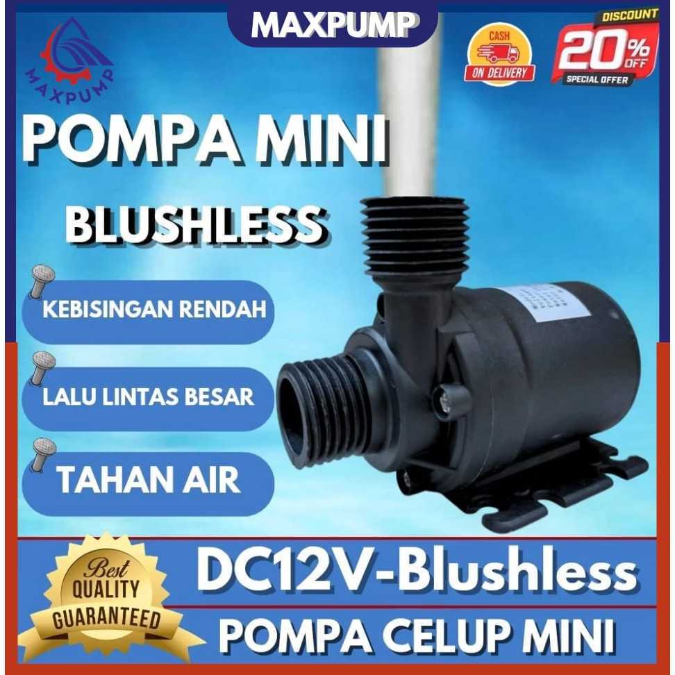 Jual MAXPUMP DC12V-Blushless Pompa Air Brushles 12V DC 18Watt 5m Pompa ...