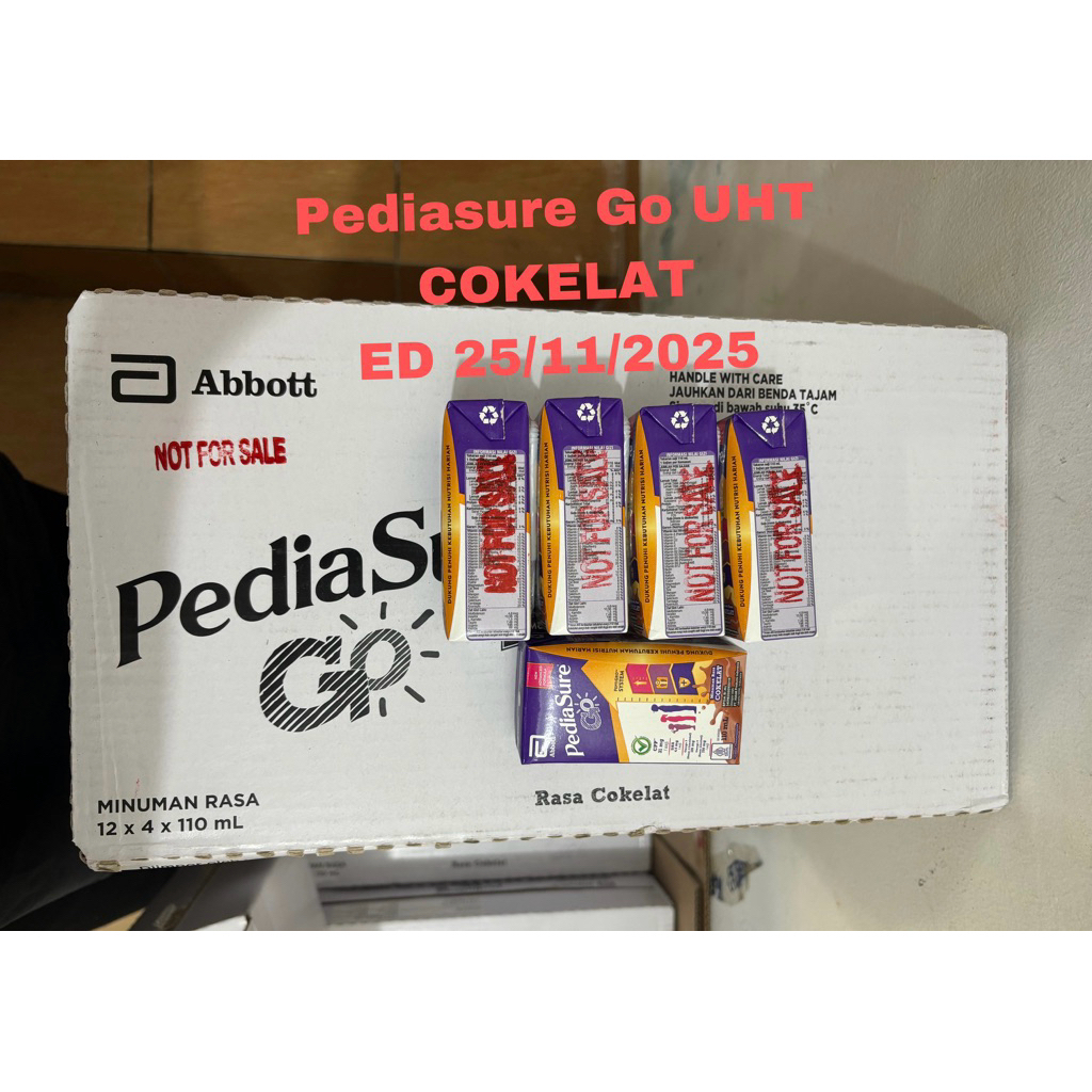 Jual PediaSure Go UHT Vanilla & Madu 110ml x 48 pcs (1 Karton) (EXP 25/11/2025) | Shopee Indonesia