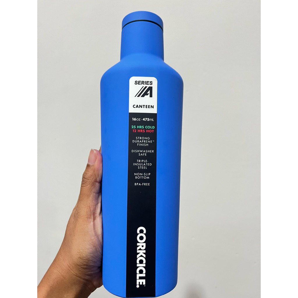 Jual Corkcicle 16oz Blue Doff/Pacific Blue | Shopee Indonesia
