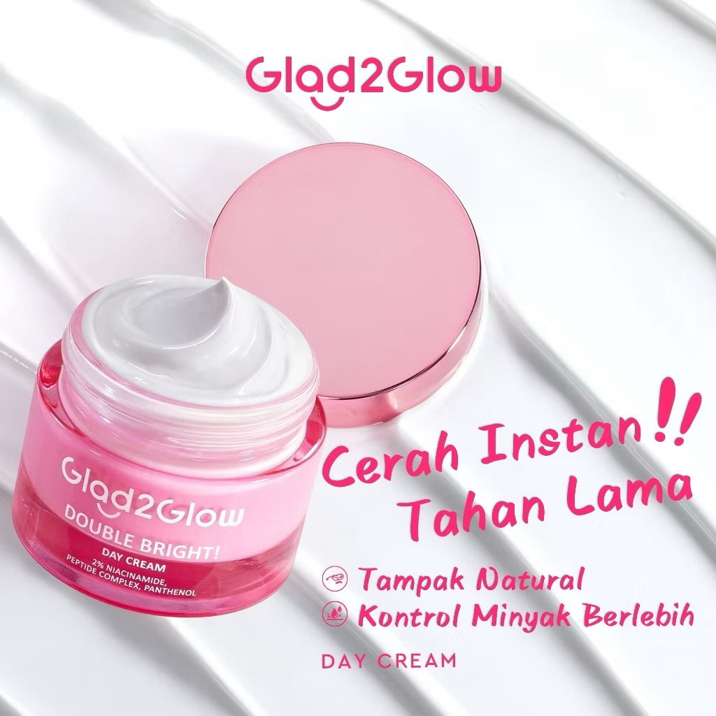 Jual Glad2Glow Double Bright Day Cream 30g | Shopee Indonesia