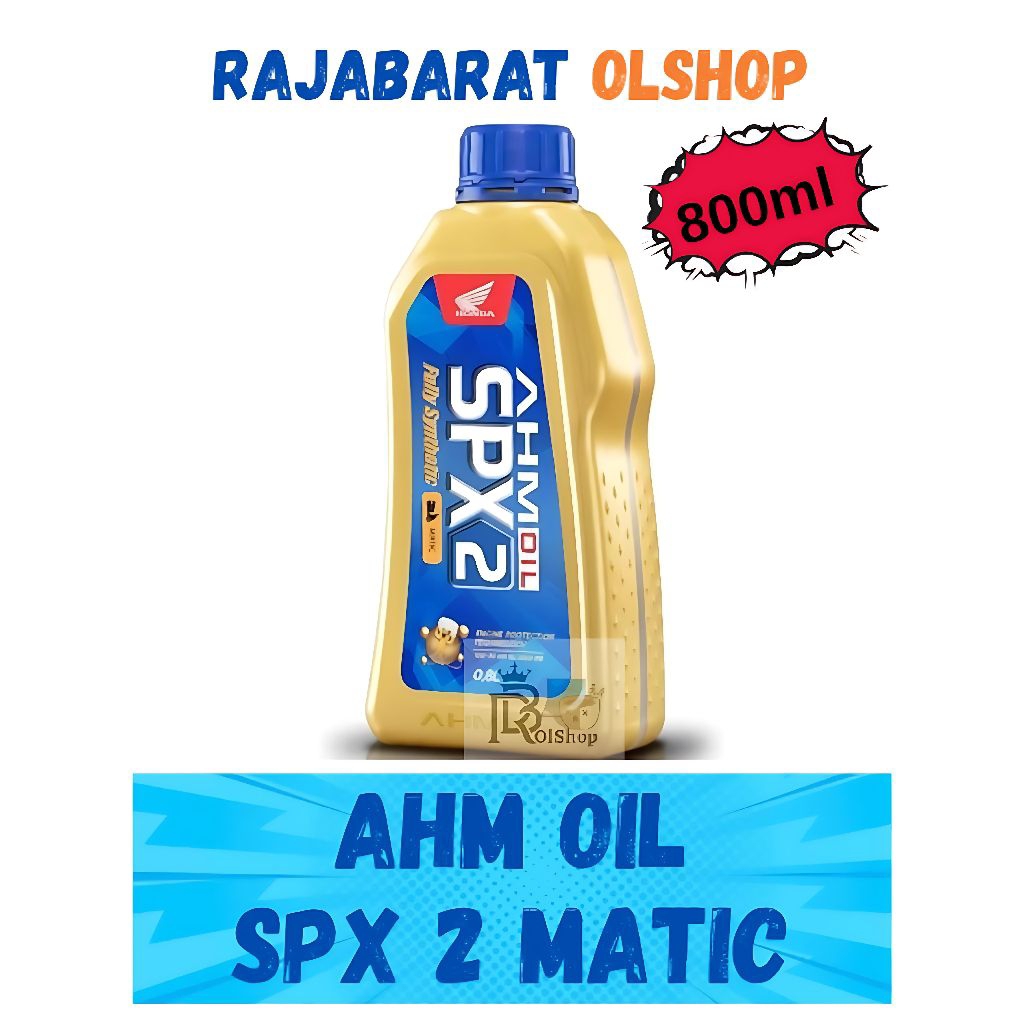 Jual Oli Motor Matic Oli SPX 2 AHM Matic 0,8L 800ml ID Barcode Kemasan Baru | Shopee Indonesia