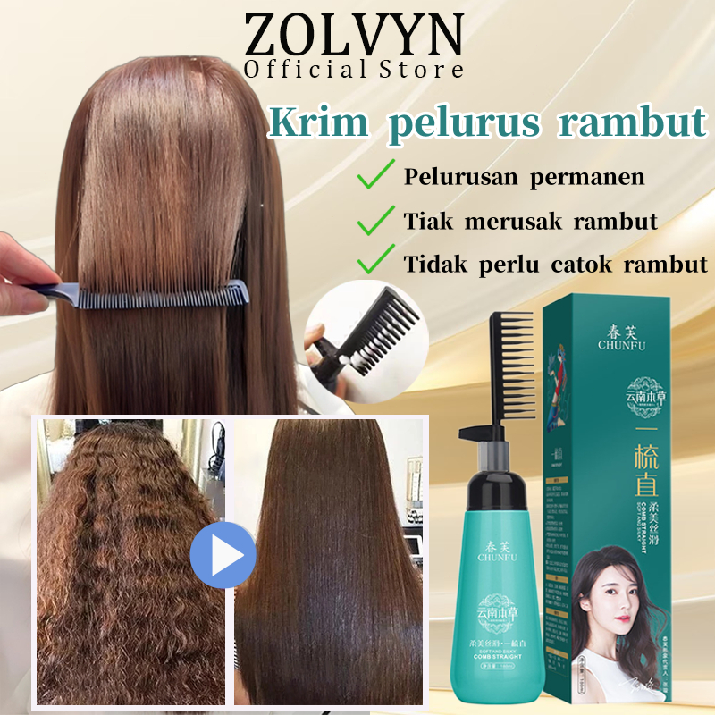 Jual ZOLVYN Cream Pelurus Rambut tanpa catok Krim pelurus rambut ...