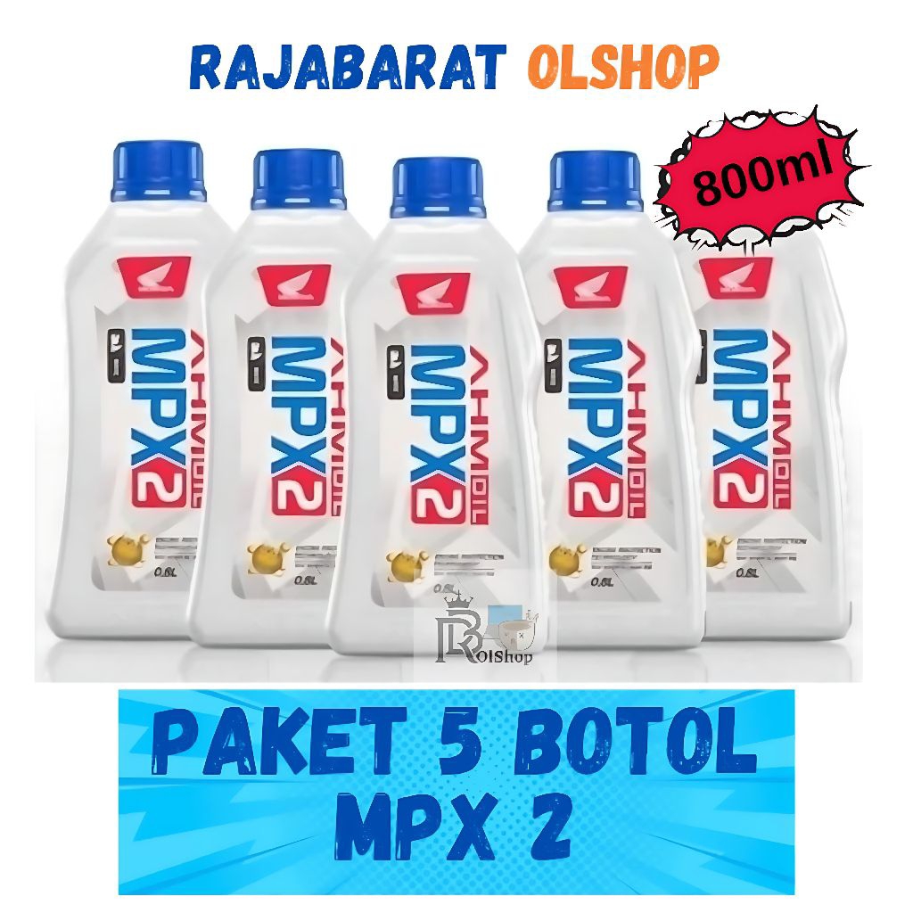 Jual Paket Grosir 5 Botol Oli Motor AHM MPX2 MATIC 800ml 0,8L | Shopee ...
