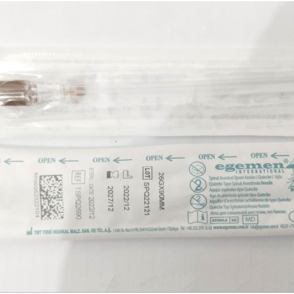 Jual spinal needle anesthesia no 26G x 90mm | Shopee Indonesia