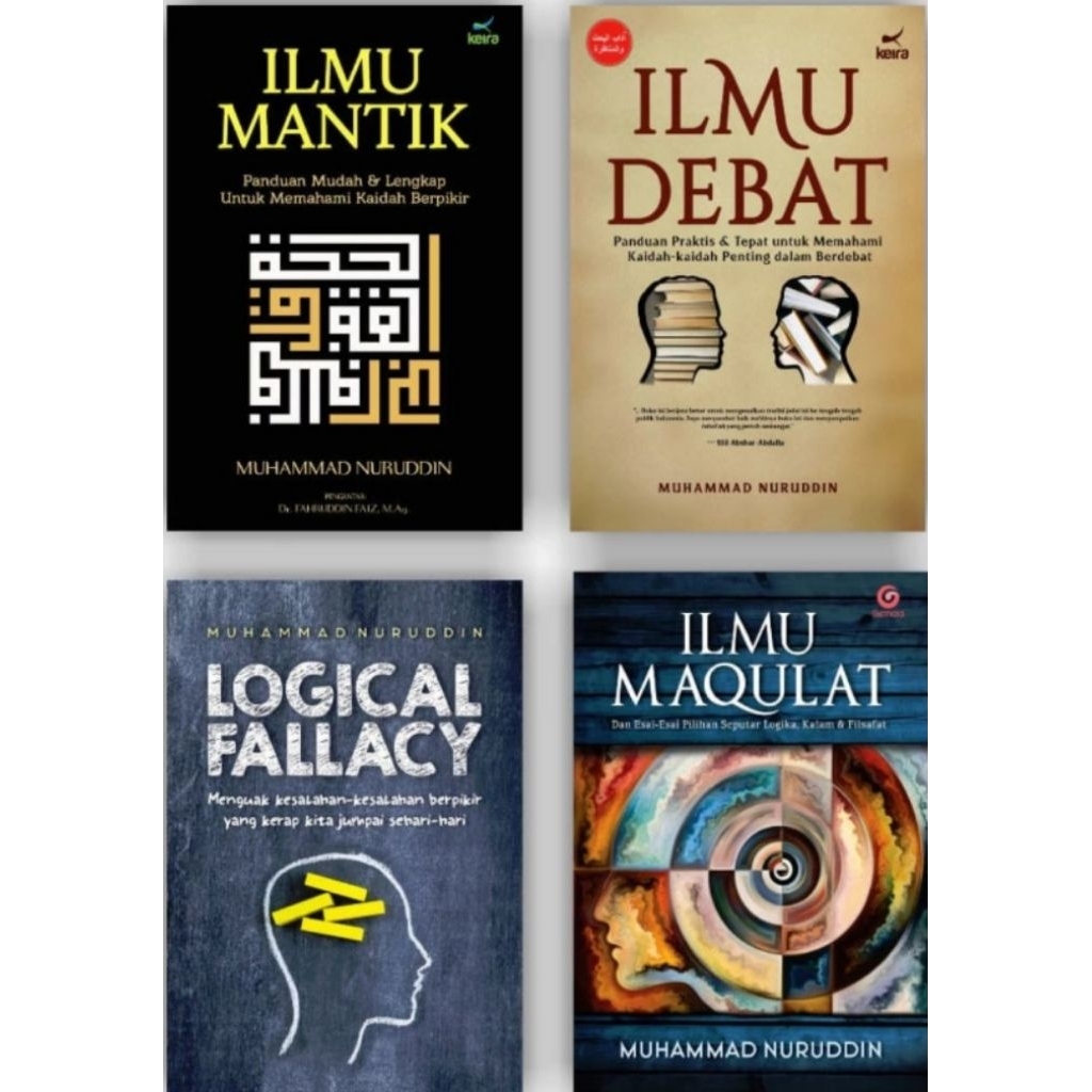 Jual PAKET 4 BUKU MUHAMMAD NURUDDIN ILMU MANTIK LOGICAL FALLACY ILMU ...