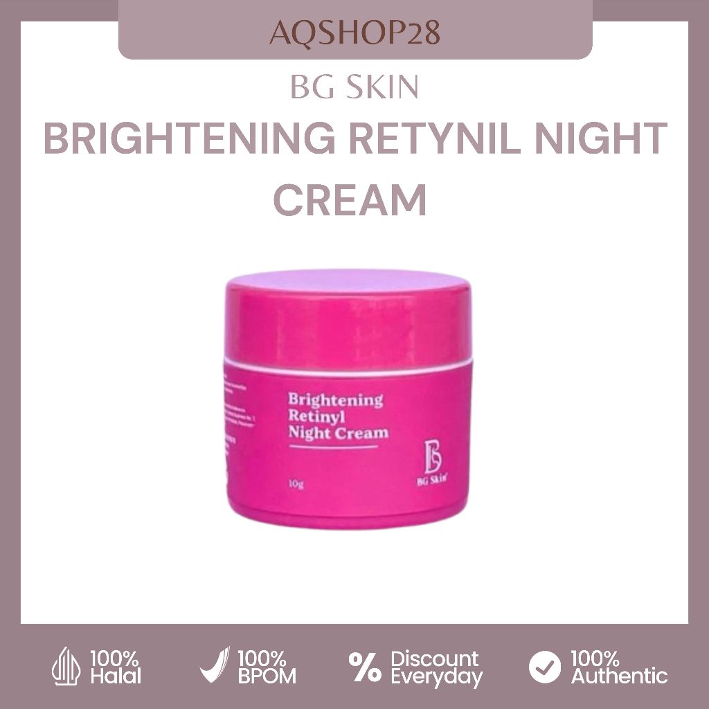 Jual Bg Skin Night Cream Brightening Retinyl Acne Nourishing | Shopee ...