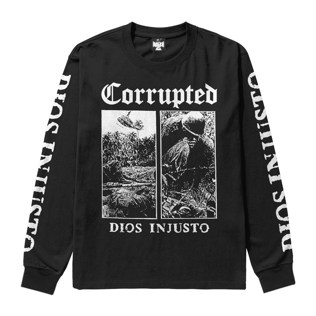 Jual Longsleeve Corrupted - Dios Injusto | Shopee Indonesia