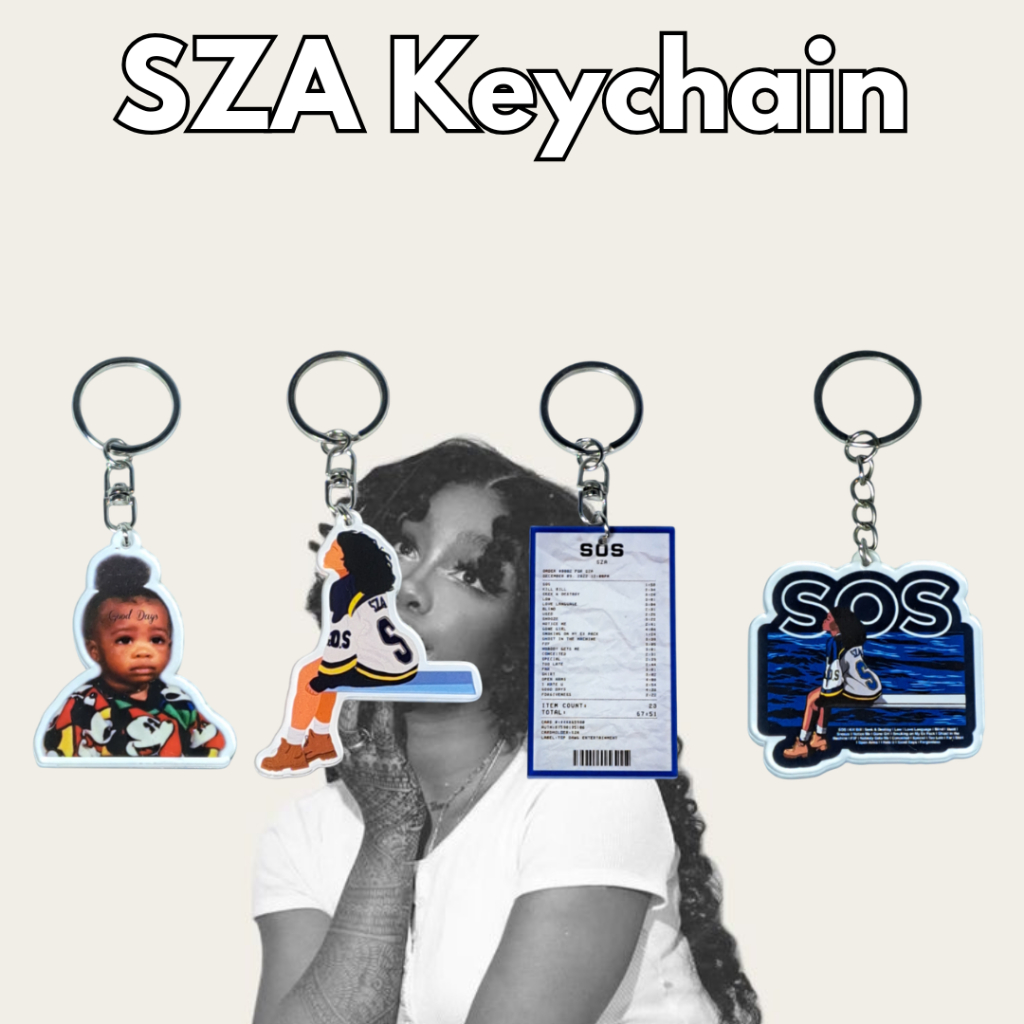 Jual SZA Keychain | Album Cover Keychain SOS | Shopee Indonesia