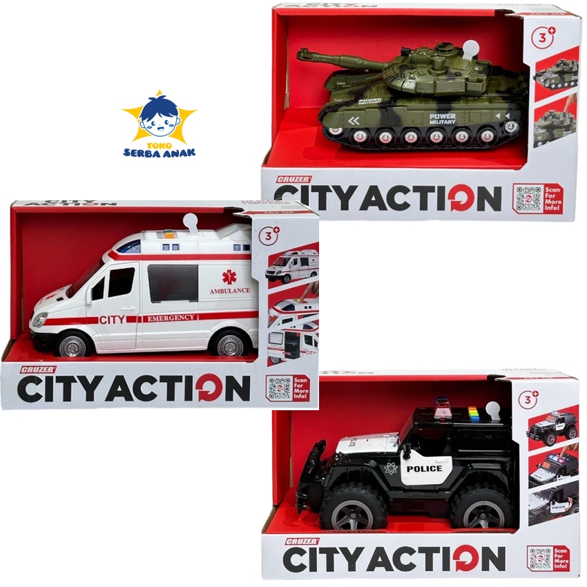 Jual City Action Mobil Polisi Police Battle Tank Tentara Fire Truck ...