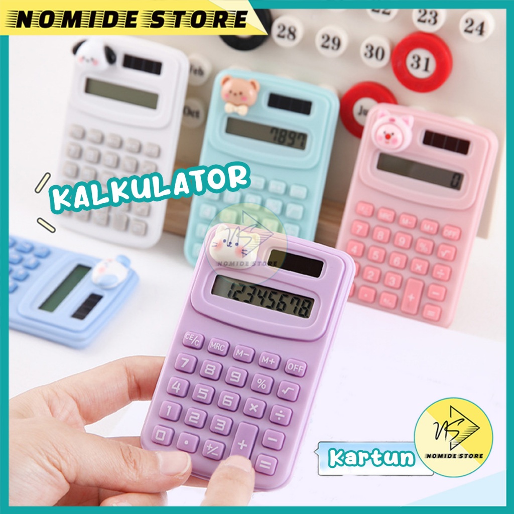 Jual Kalkulator Mini Portable Lucu Aksen Kartun Pocket 8 Digit ...