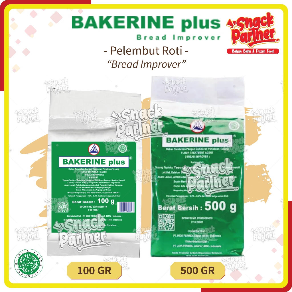Jual BAKERINE PLUS 100 500 GR - BREAD IMPROVER - Bahan Pelembut ...