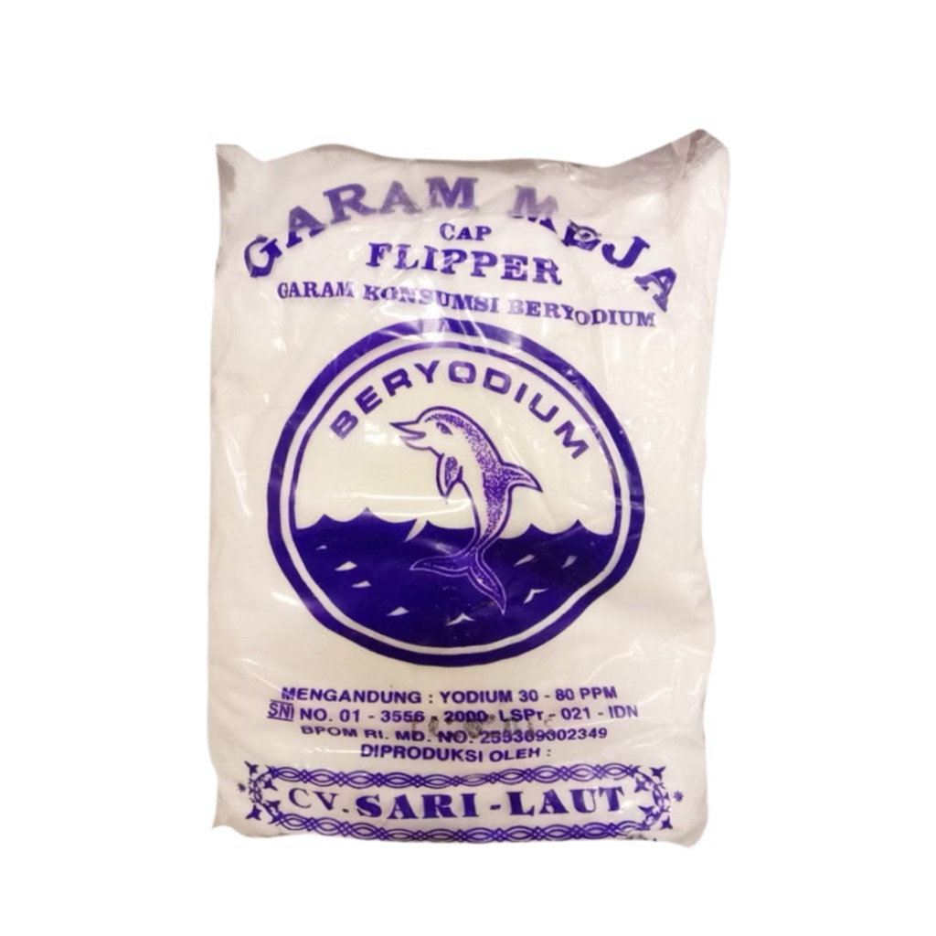 Jual Garam Meja Cap Flipper Beryodium 1 Kg | Shopee Indonesia