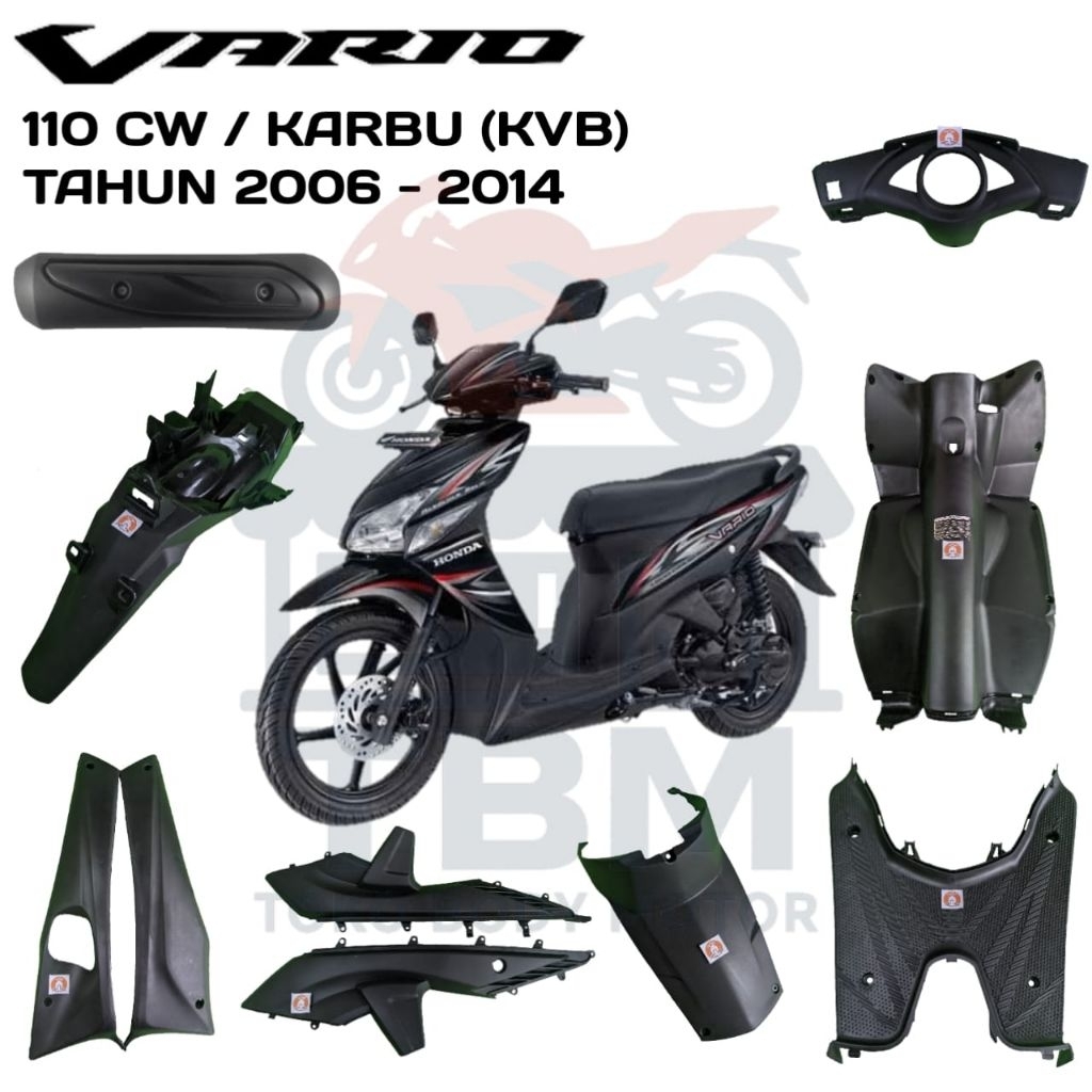 Jual Body Motor Honda Vario CW 110 Karbu Tahun (2006 - 2014) BODY KASAR ...