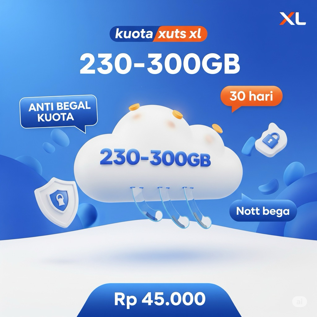 Jual Kuota murah XL xuts || 230-300GB | Shopee Indonesia