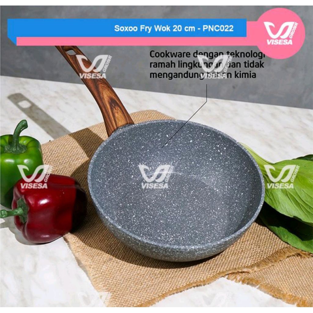 Jual Wajan Panci Cyprus Wok Marble Series Premium | Shopee Indonesia