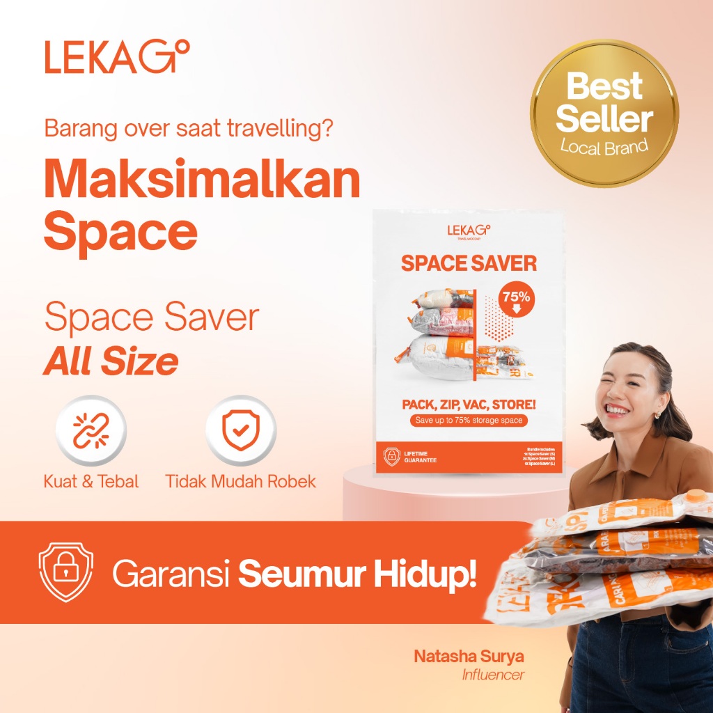 Jual LEKA Go! Space Saver (Lifetime Guarantee) - Vacuum Storage Plastic ...