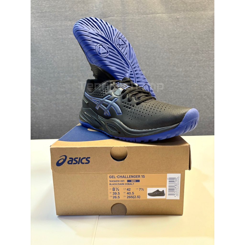 Jual Sepatu Tenis Asics Gel Challenger 15 Black Dark Cobalt/Tennis Shoe ...