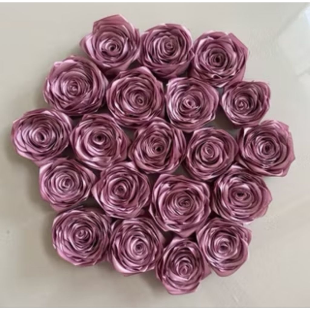 Jual 10 pcs bunga satin 7-8 cm bunga buket satin murahh | Shopee Indonesia