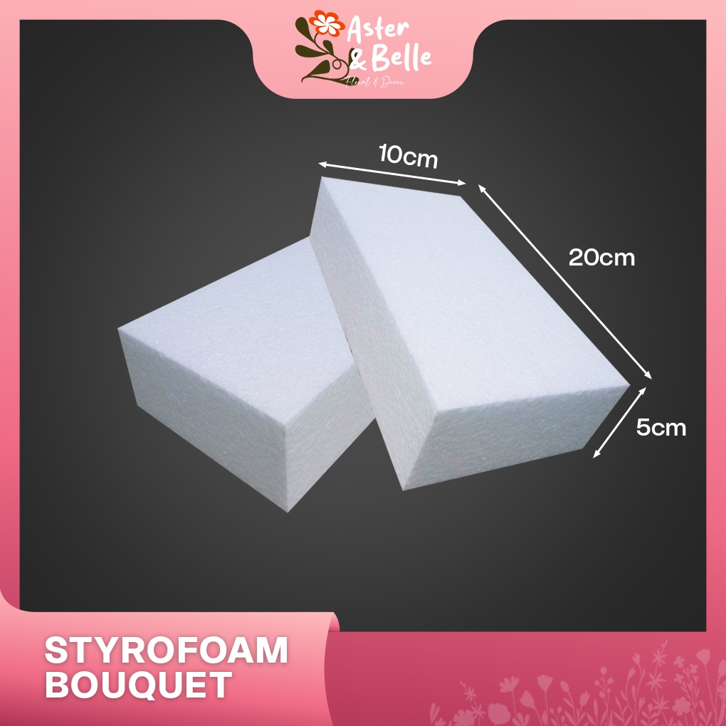 Jual Styrofoam Bouquet Bentuk Balok 20x10x5 cm untuk Buket Bunga dan ...