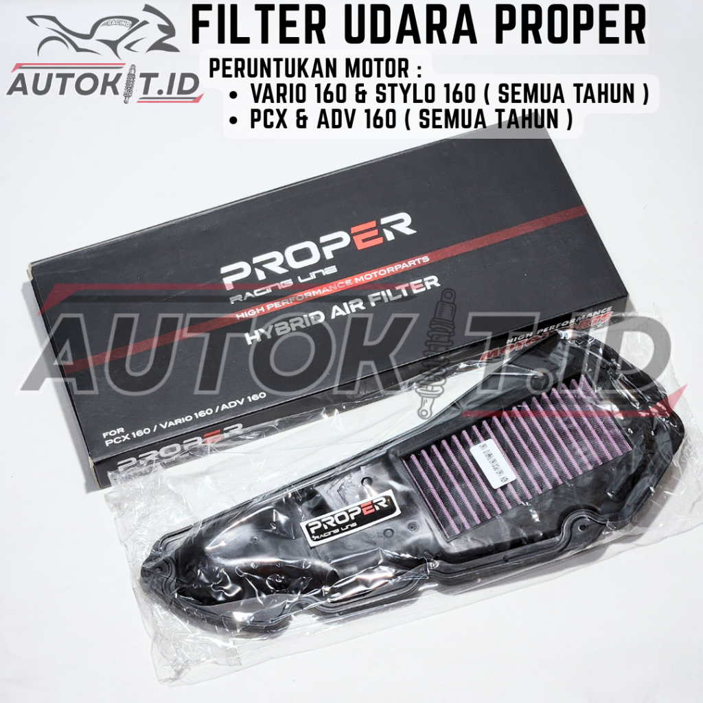 Jual HYBRID AIR FILTER PROPER VARIO PCX ADV 160 / FILTER UDARA PROPER ...