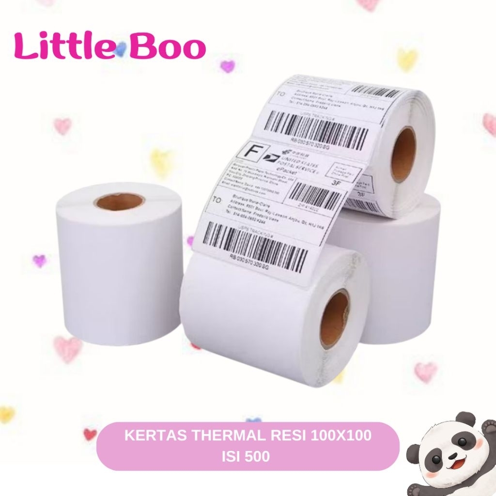 Jual isi 500 kertas Thermal.Printer 100x100 / Kertas Resi Printer ...