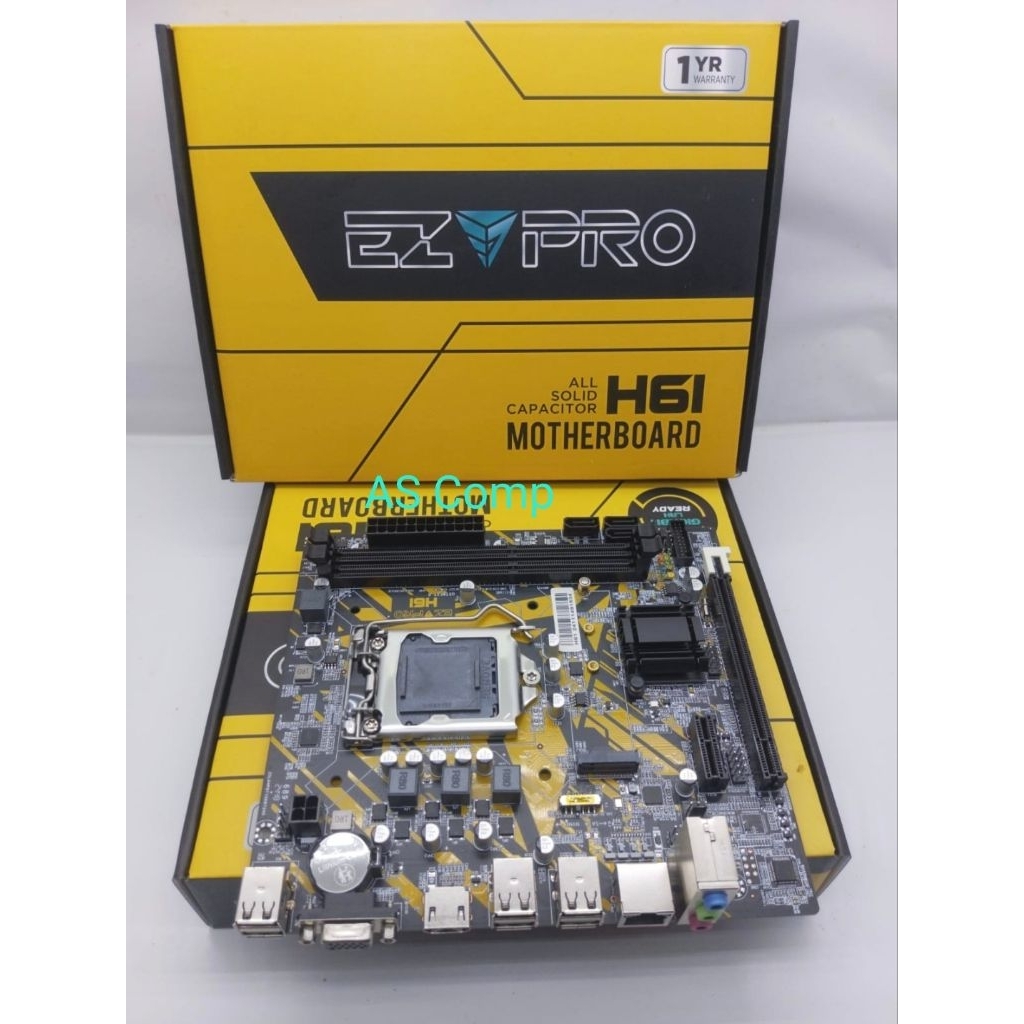 Jual MOTHERBOARD EZPRO H61 USB 3.0 LGA 1155 NVME Slot | Shopee Indonesia