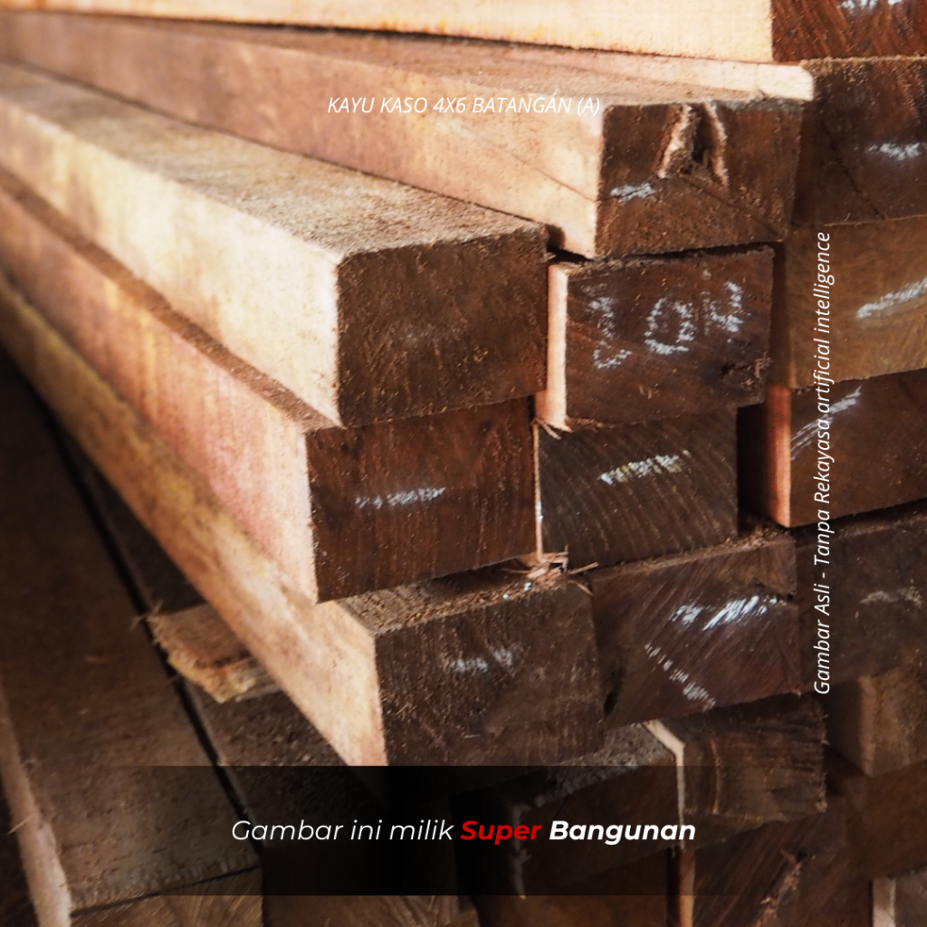 Jual JUAL KAYU KASO 4X6 BATANGAN (A) SUPER BANGUNAN | Shopee Indonesia