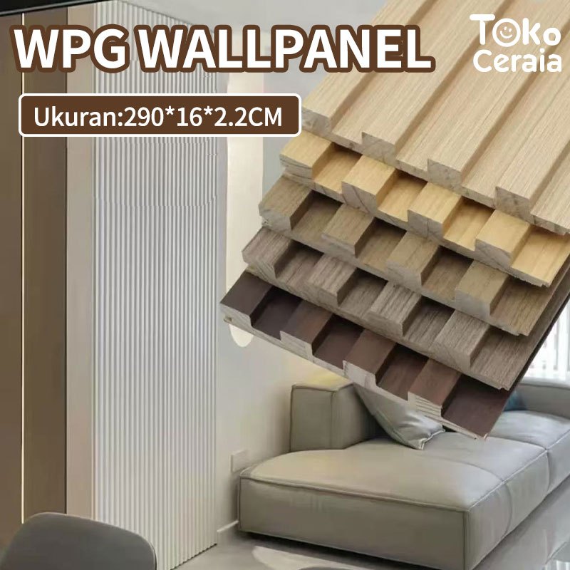 Jual [2.9 meter*16 cm] Woodpanel WPC Wall Panel Dekorasi Dinding Wallpanel PVC Anti Rayap Dan ...
