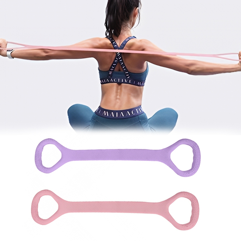 Jual Tali Stretching Yoga Elastis Kuat – Figure 8 Band Latihan Bahu ...