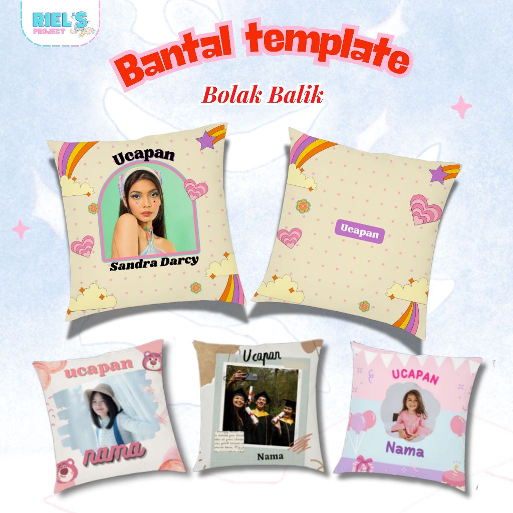 Jual CUSTOM BANTAL DESIN 2 SISI , BANTAL CUSTOM KADO | Shopee Indonesia