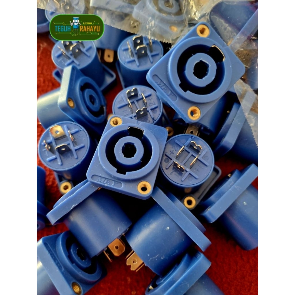 Jual SOKET SOCKET SPEAKON SPIKON 4PIN BIRU HAPPY / MR. Y | Shopee Indonesia