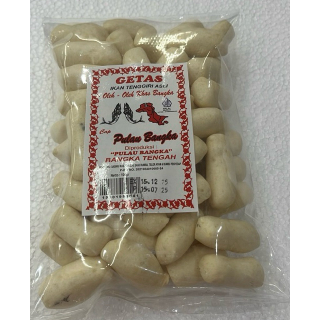 Jual Getas rasa ikan bentuk panjang cap PB khas Bangka dari toko LCK ...