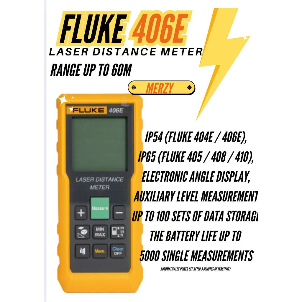 Jual Fluke 404E / 406E / 405 / 408 / 410 Laser Distance Meter | Shopee ...